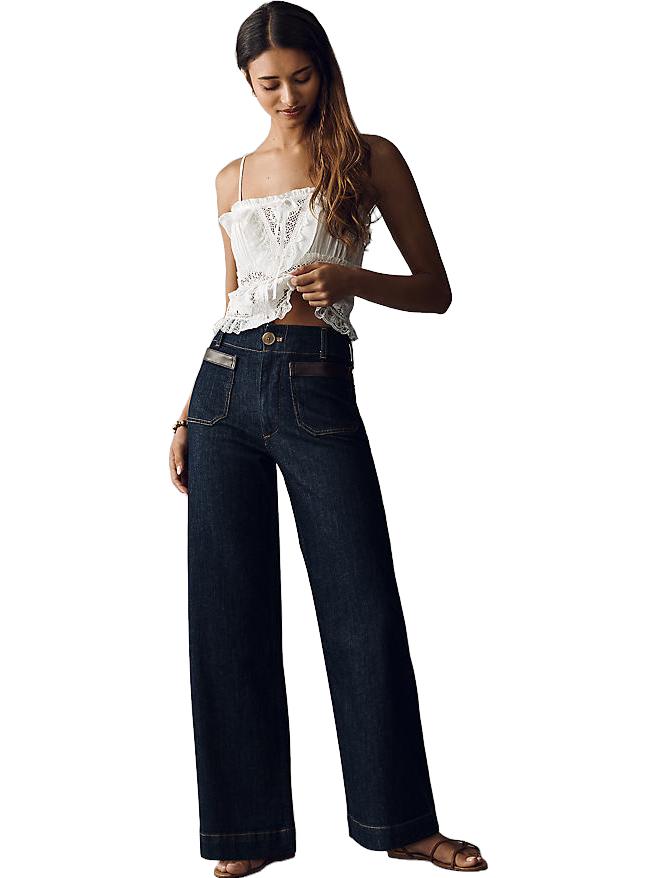 MAEVE Maeve Colette High-Rise Wide-Leg Full-Length Jeans